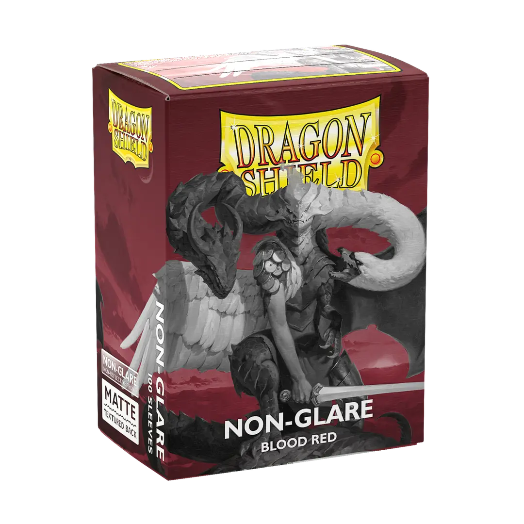 Dragon Shield: Non-Glare Blood Red Matte Sleeves (100) – Dragon's Den Games